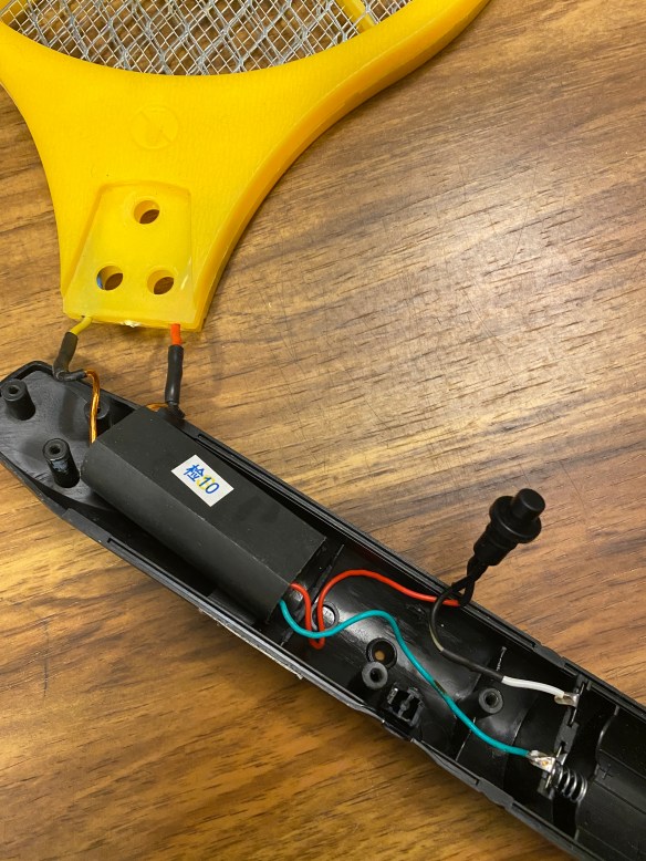 Modified Electric Flyswatter for more bug zapping Power! | LaffSec.com